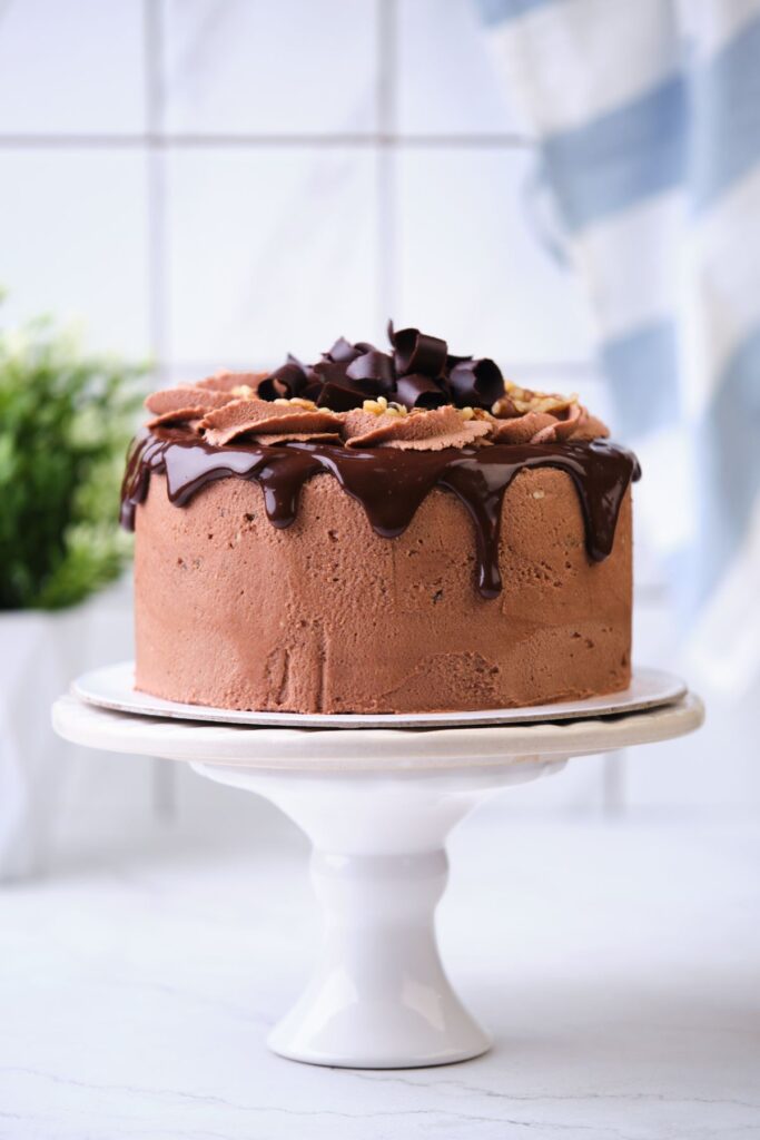 Soft and Moist Chocolate Walnut Cake - Amycakes Bakes