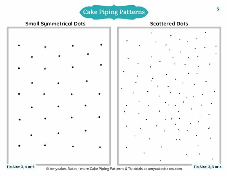 18 Pro Cake Decorating Piping Patterns + Free Practice Templates